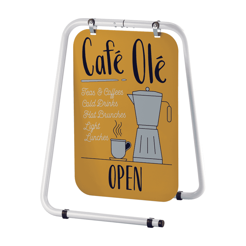 Folding Swing Sign - Plex Display