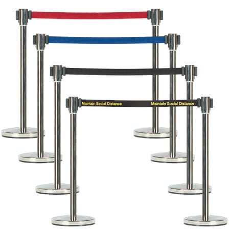 Retractable Barrier - Plex Display